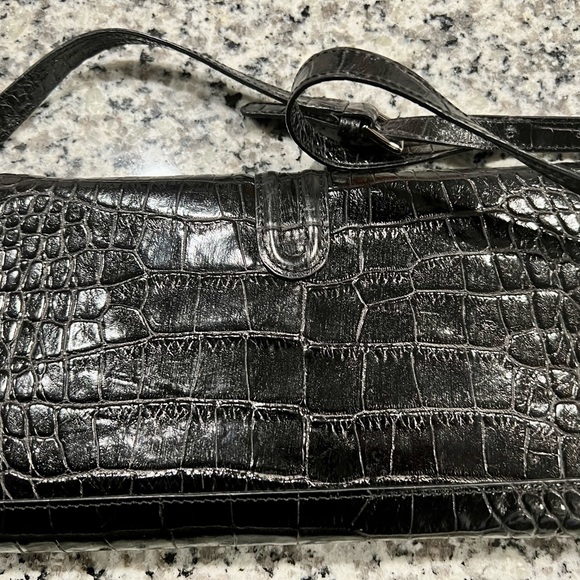Monsac | Bags | Monsac Croc Embossed Leather | Poshmark